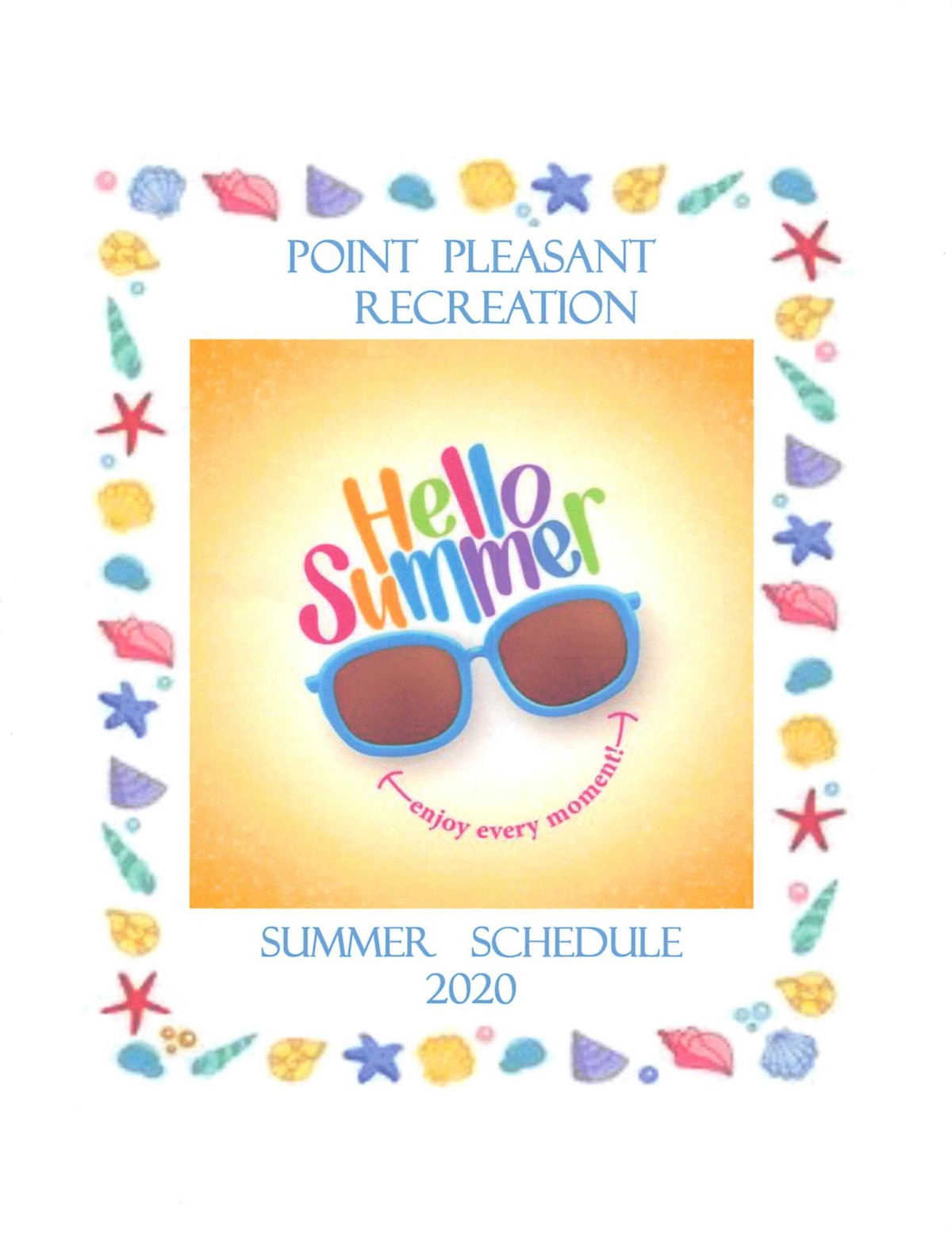 Summer 2020 Recreation Schedule Now Available - Borough of Point Pleasant